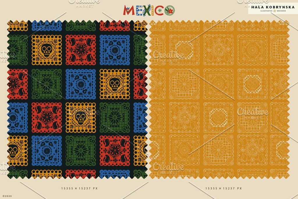 Day Of The Dead. Mexico Patterns. – MasterBundles