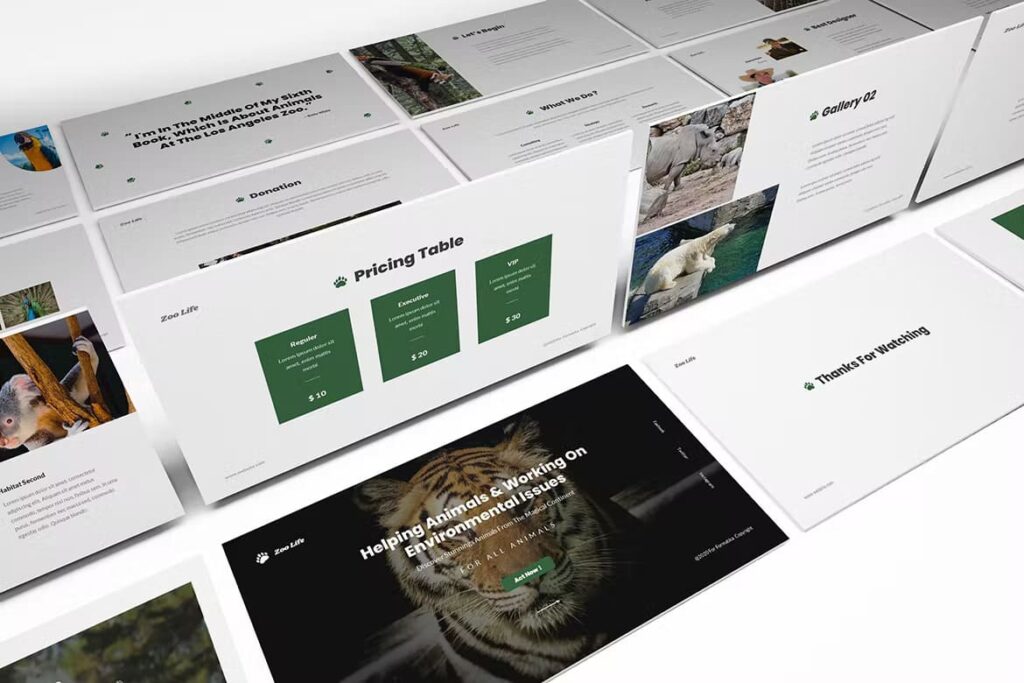 Zoo Powerpoint Template – MasterBundles