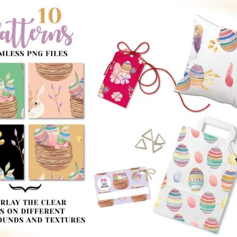 Easter Egg Seamless Patterns Spring | Master Bundles