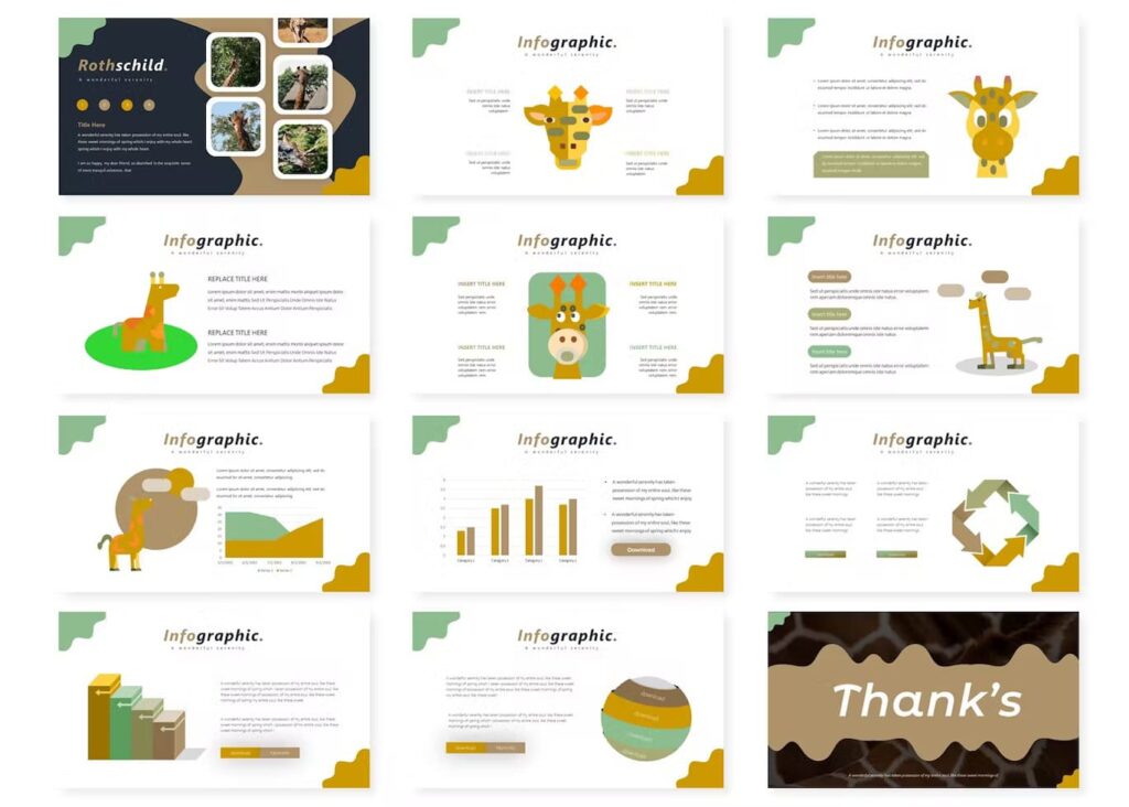 Giraffe | Powerpoint Template – MasterBundles
