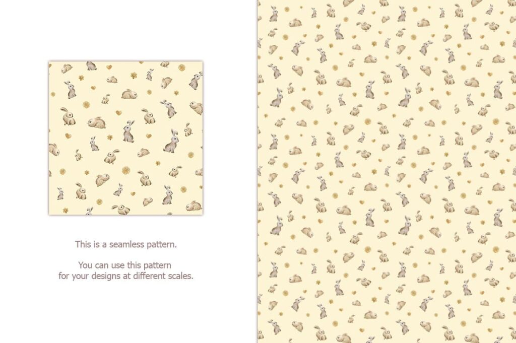 Easter Spring Digital Pattern – MasterBundles