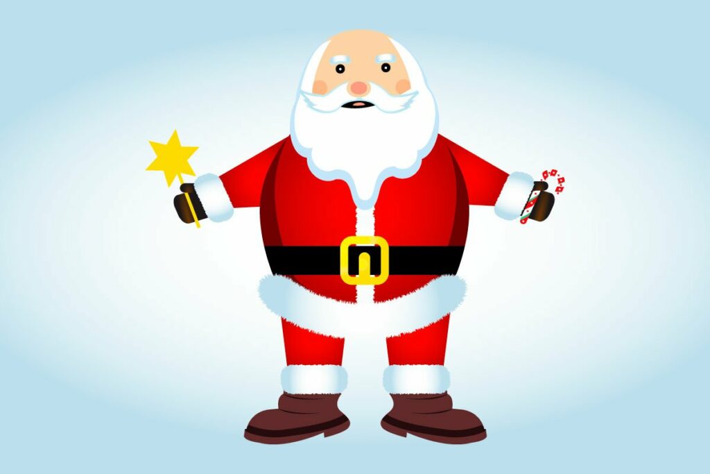 Set Vector Design of Three Santa Claus – MasterBundles