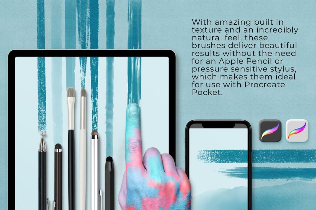 Touch Brushes for Procreate – MasterBundles
