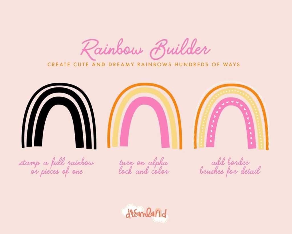 Procreate Brushes Rainbow Builder – MasterBundles