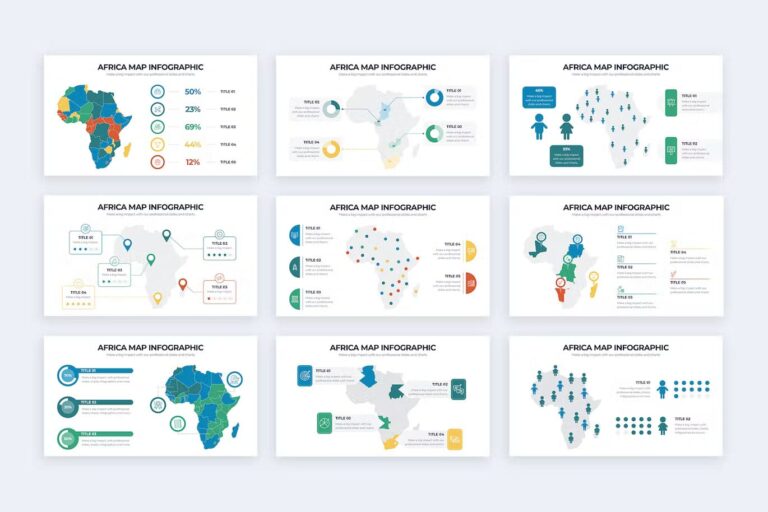Education Africa Map PowerPoint Infographics – MasterBundles