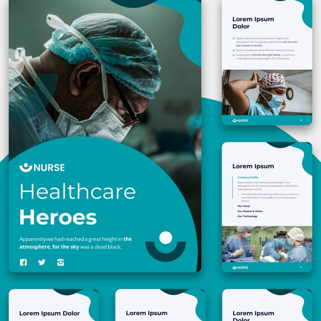 Healthcare Heroes Presentation Template – MasterBundles