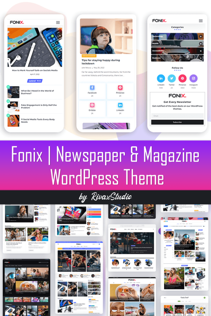 Fonix | Newspaper & Magazine WordPress Theme – MasterBundles