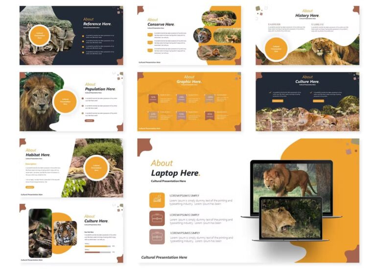 Lions Powerpoint Template – MasterBundles