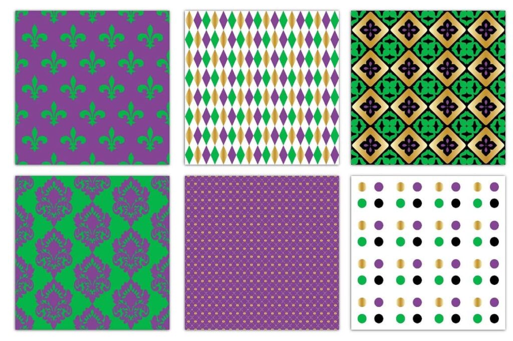 Mardi Gras Digital Paper – MasterBundles