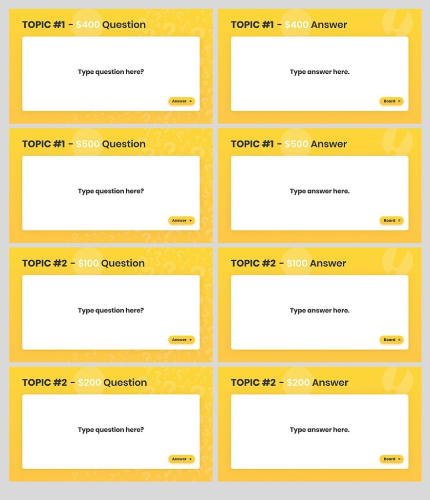 Jeopardy PowerPoint – MasterBundles