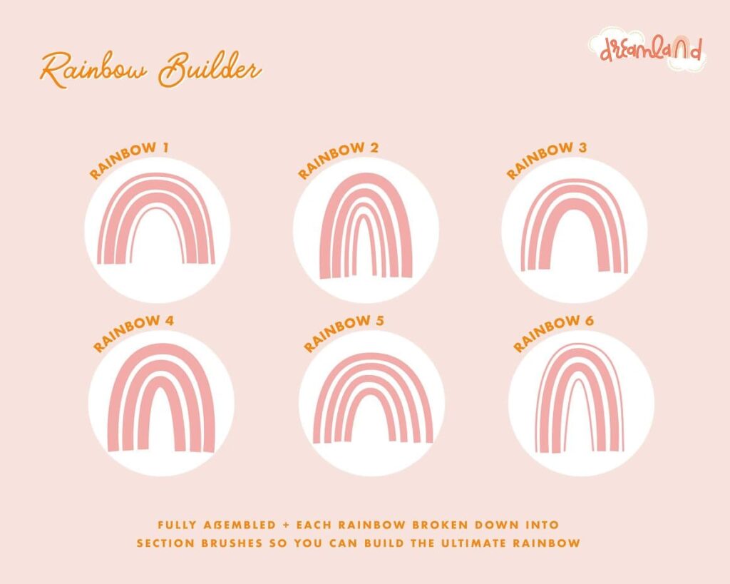 Procreate Brushes Rainbow Builder – MasterBundles