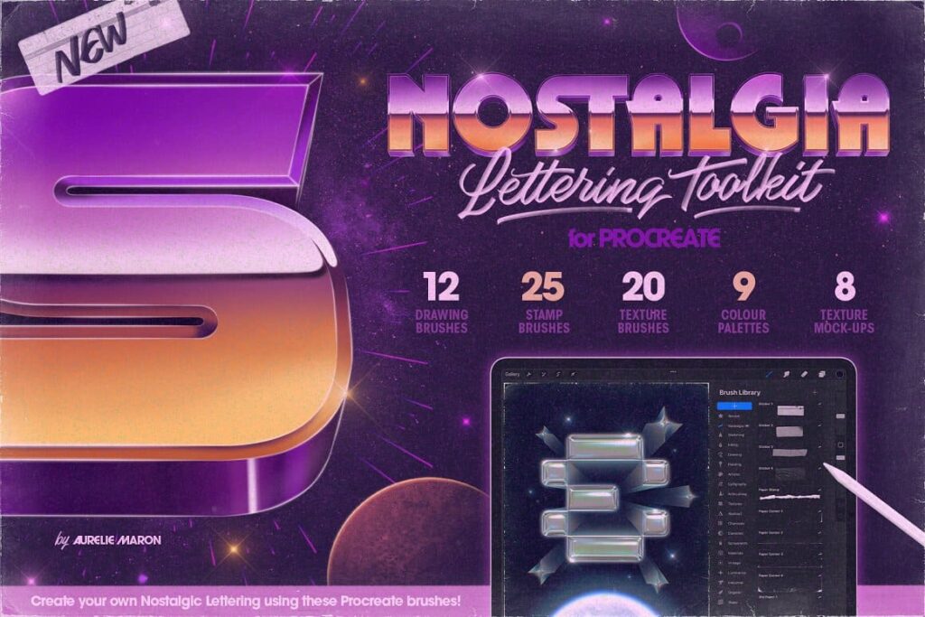 Nostalgia Lettering Toolkit – MasterBundles