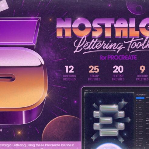 Nostalgia Lettering Toolkit | MasterBundles