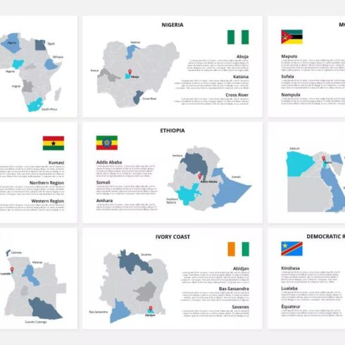 Africa Maps PowerPoint Animated Slides | Master Bundles