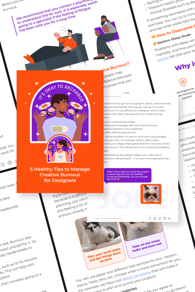 5 Healthy Steps to Recover if You Have Creative Burnout – MasterBundles