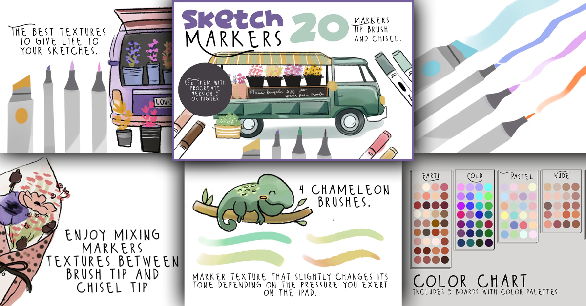 Sketch Markers For Procreate – MasterBundles