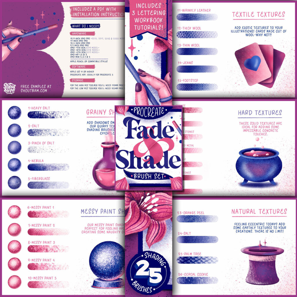 Fade & Shade Brush Set & Tutorials – MasterBundles