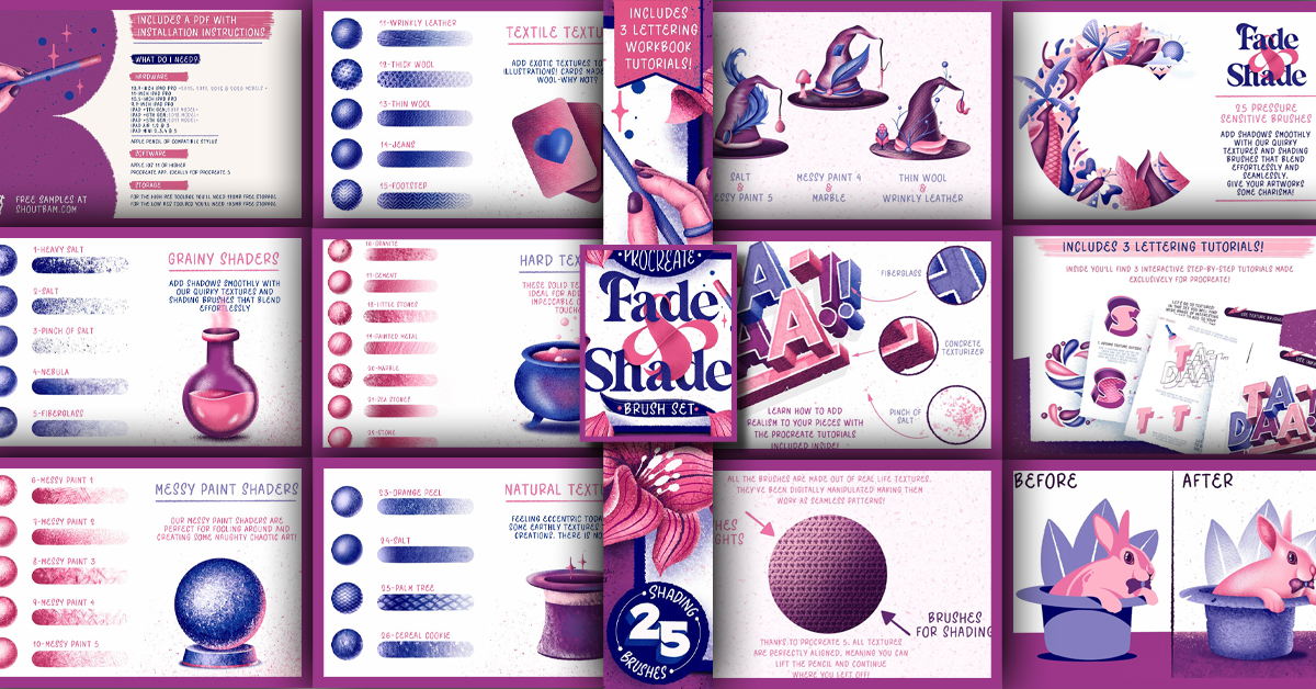 Fade & Shade Brush Set & Tutorials – MasterBundles