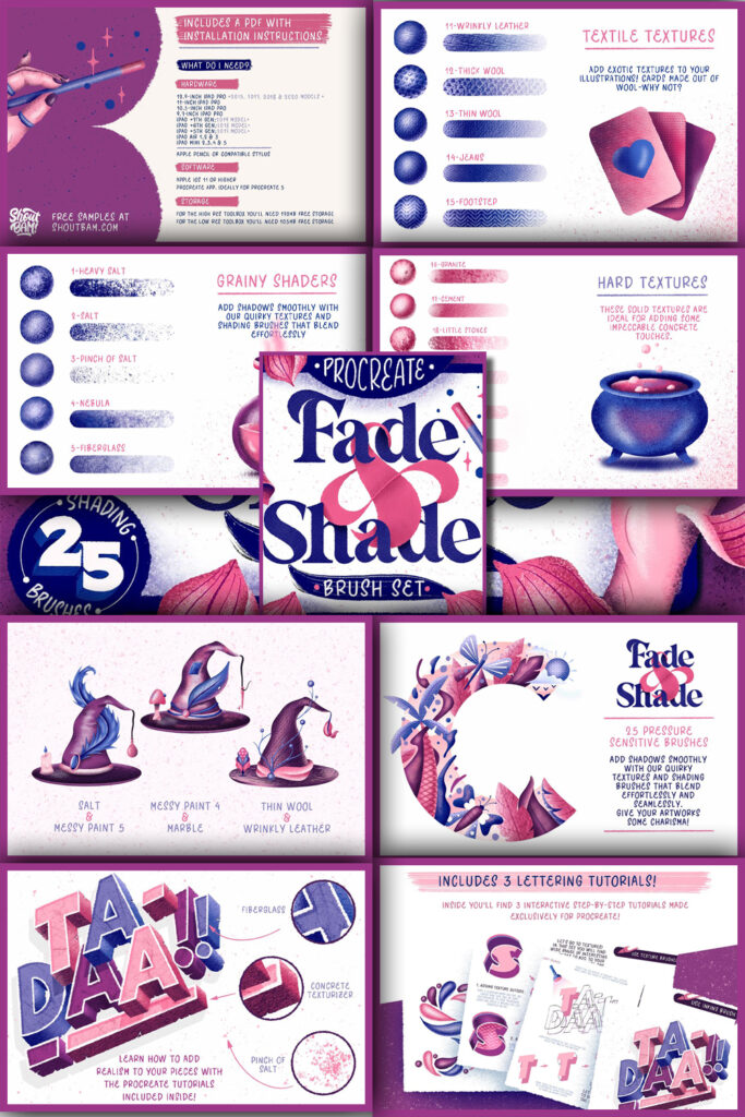 Fade & Shade Brush Set & Tutorials – MasterBundles