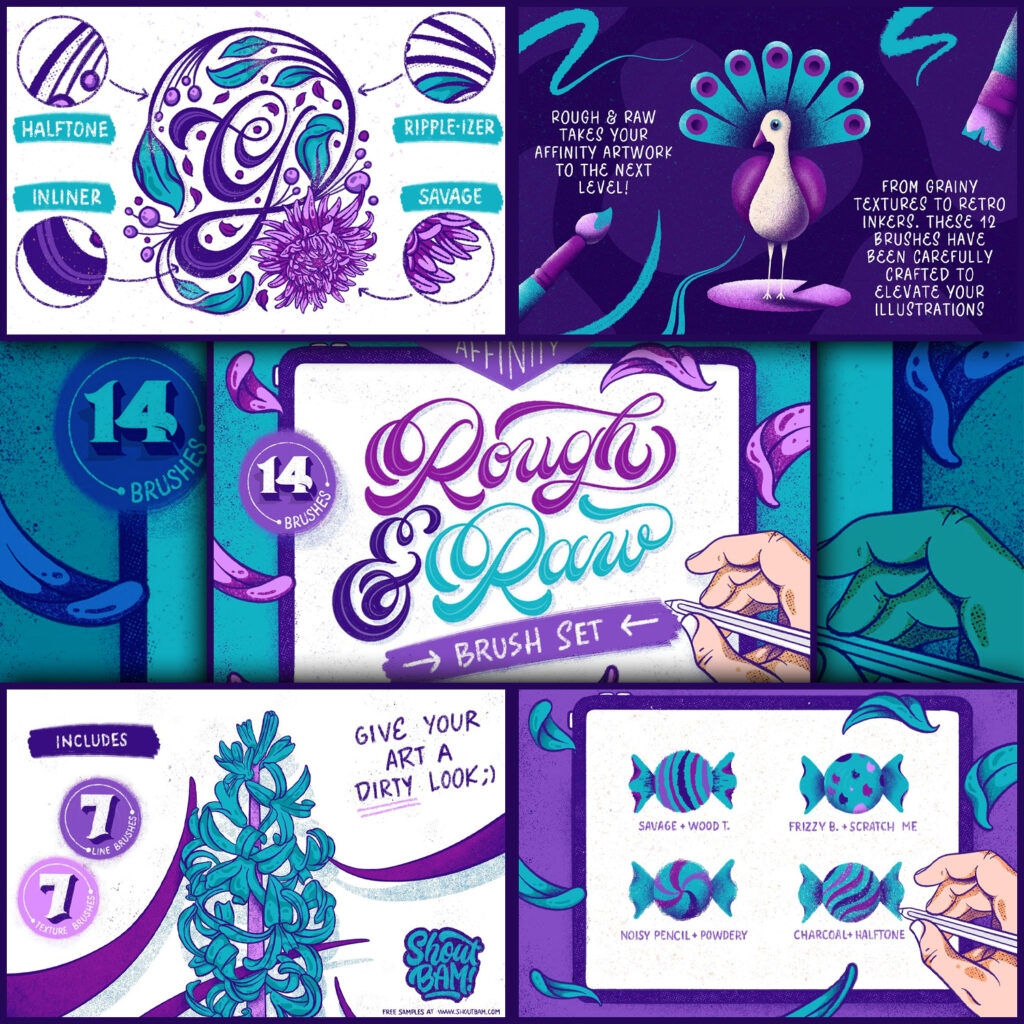 Rough & Raw - Affinity Brushes – MasterBundles