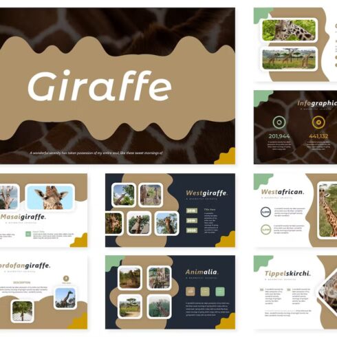 Giraffe | Powerpoint Template | MasterBundles