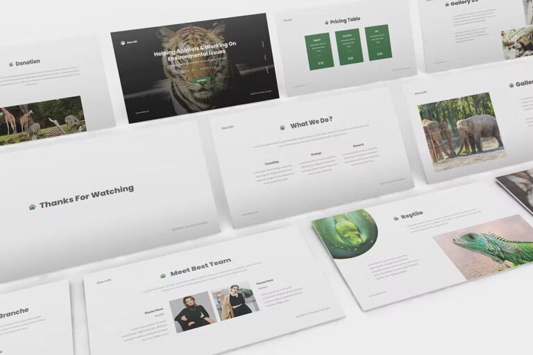 Zoo Powerpoint Template – MasterBundles