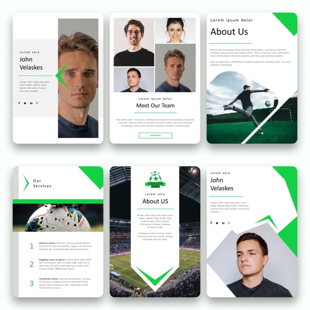 Soccer Match Google Slides Theme: 50 Slides – MasterBundles