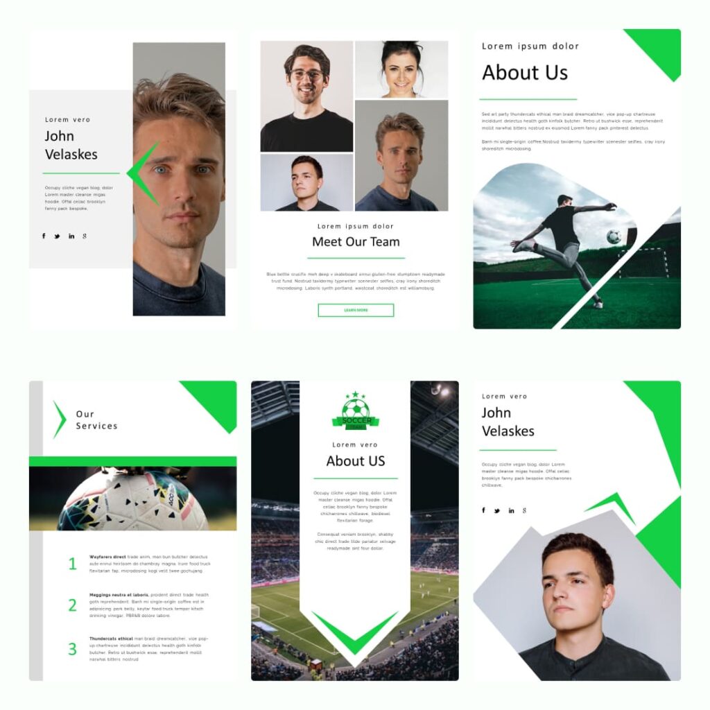 Soccer Match Presentation Template: 50 Slides – MasterBundles