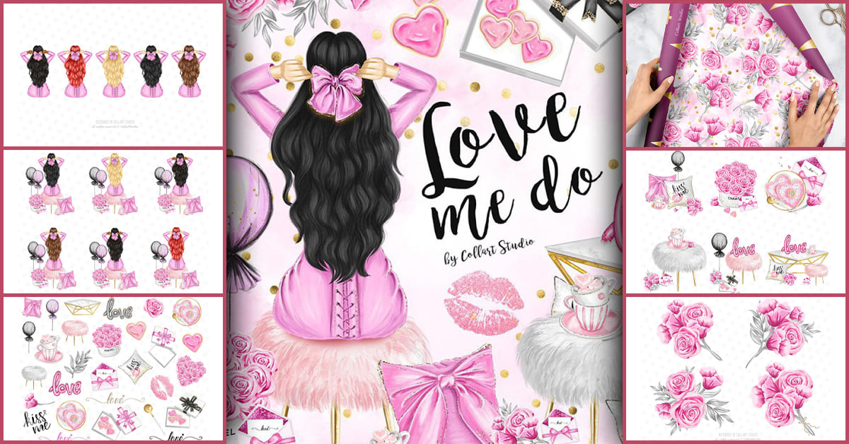 Valentine's Day Clip Art, Love Stick – MasterBundles