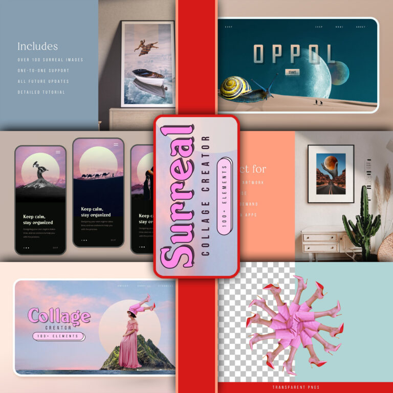 Surreal Collage Creator Art Maker – MasterBundles