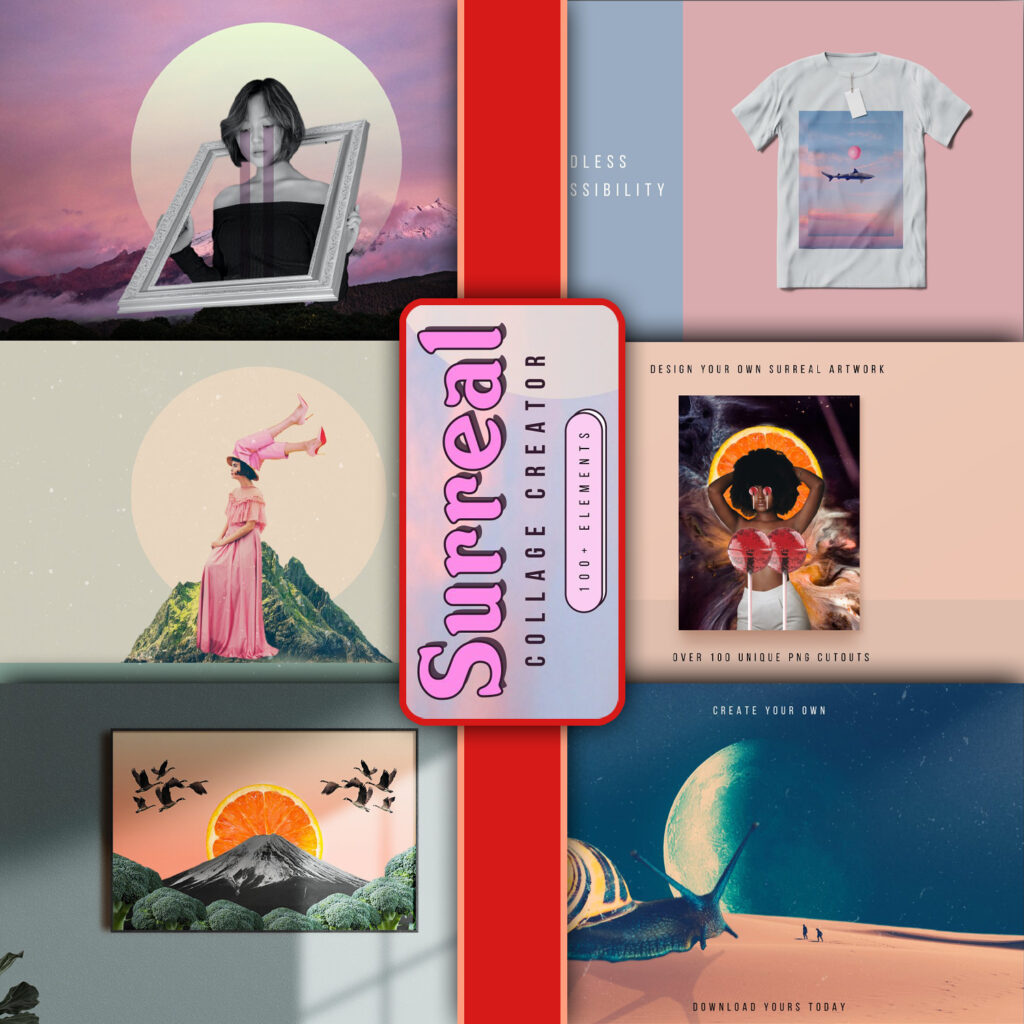 Surreal Collage Creator Art Maker – MasterBundles