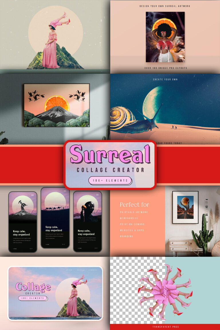 Surreal Collage Creator Art Maker – MasterBundles