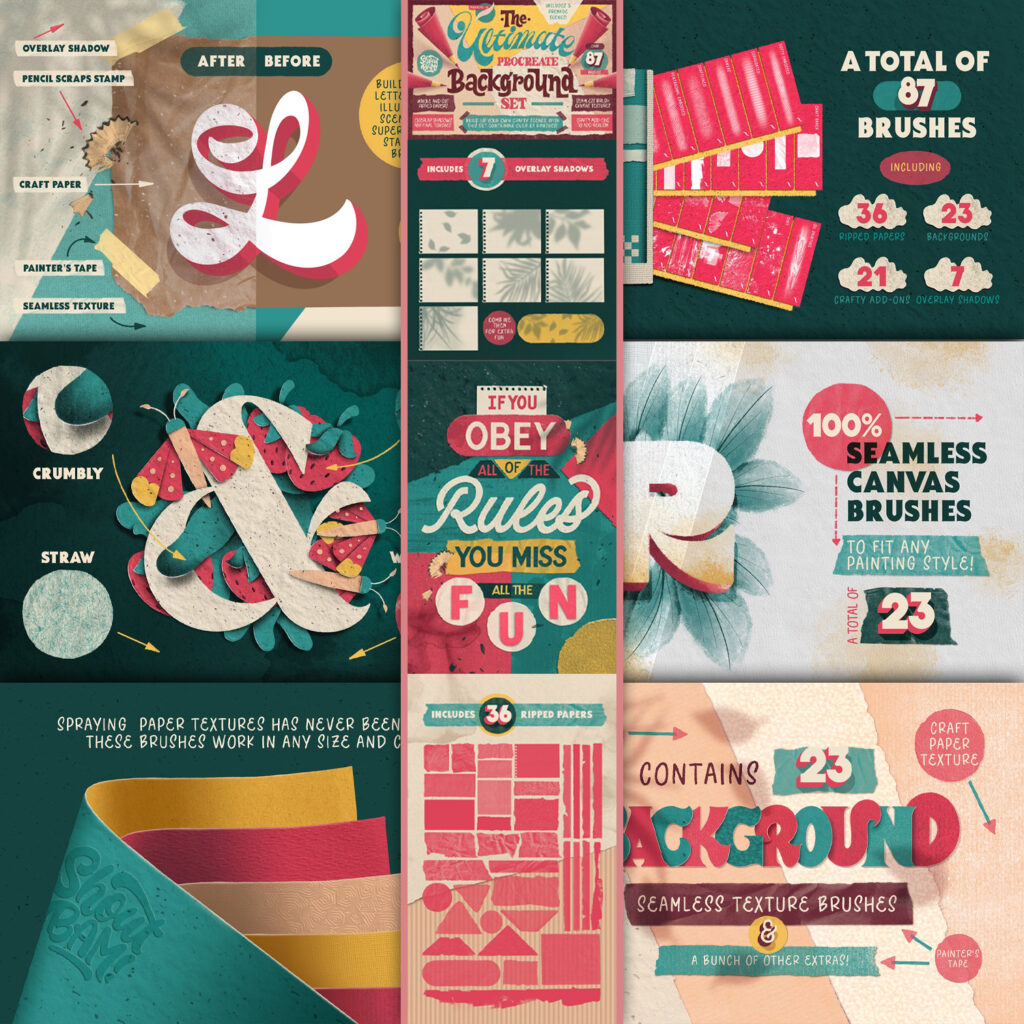 Ultimate Procreate Background Set – MasterBundles