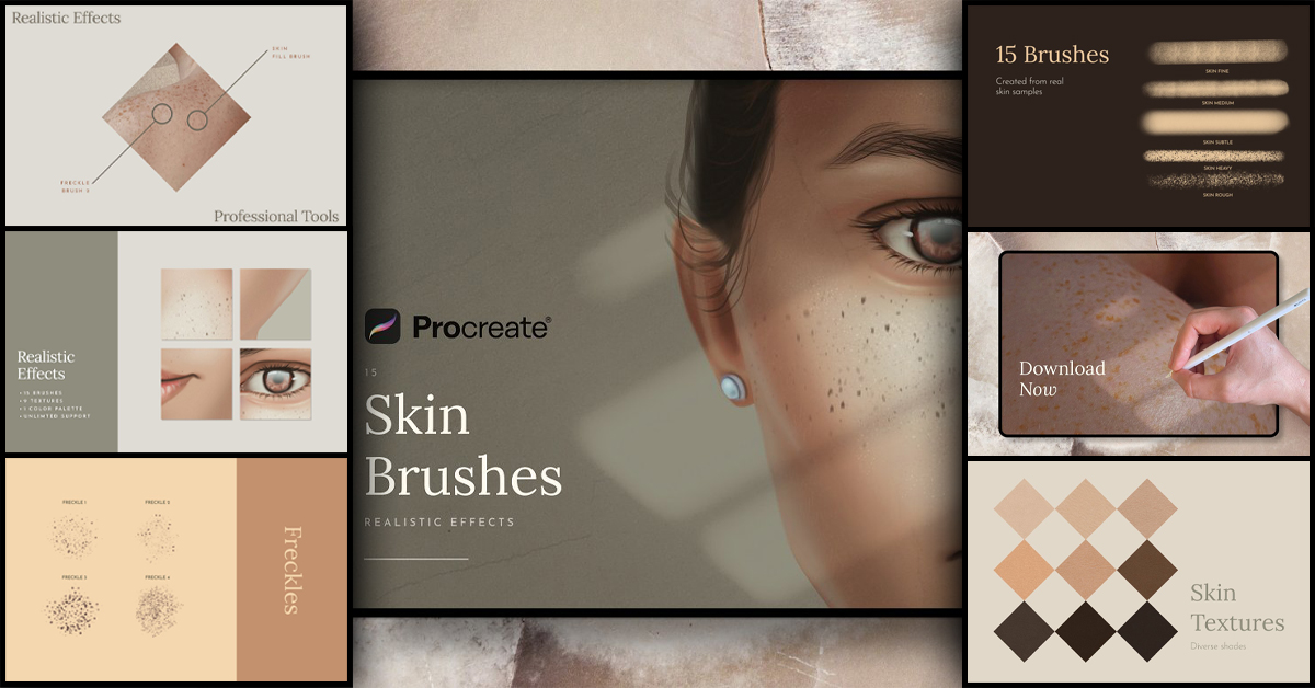 Skyn Procreate Realistic Skin Brush – MasterBundles