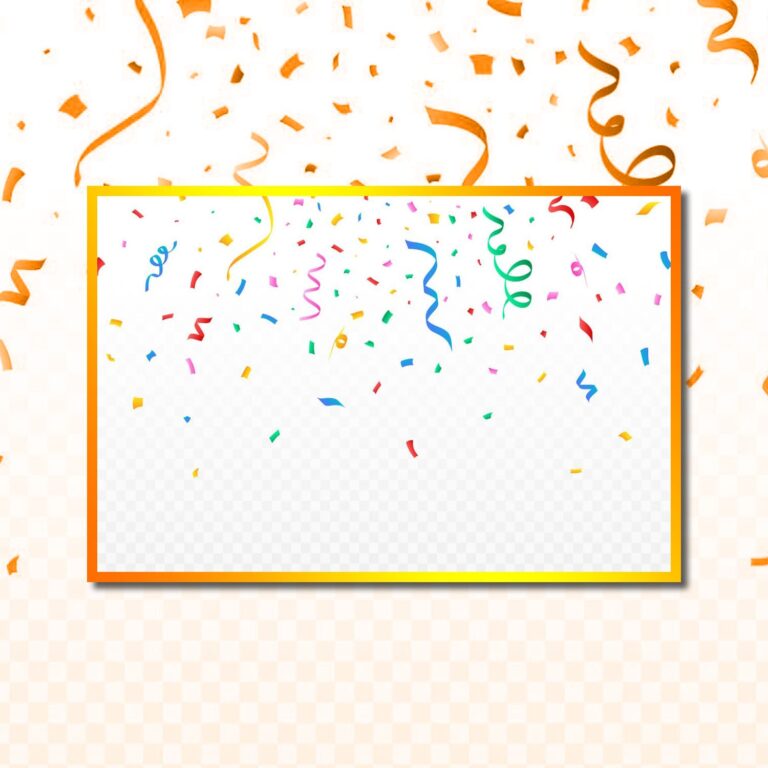 Confetti Falling Vector For Festival – MasterBundles