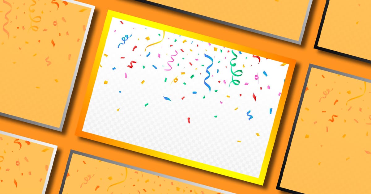 Confetti Falling Vector For Festival – MasterBundles