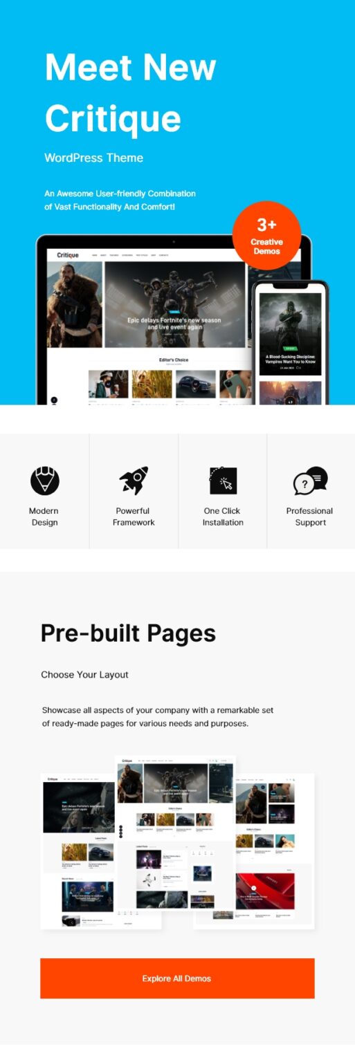 Critique - Magazine, Newspaper & Review WordPress Theme – MasterBundles
