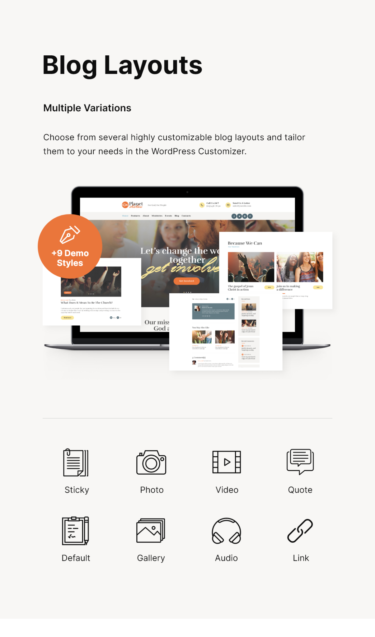 Planet Shakers | Church & Religion WordPress Theme – MasterBundles