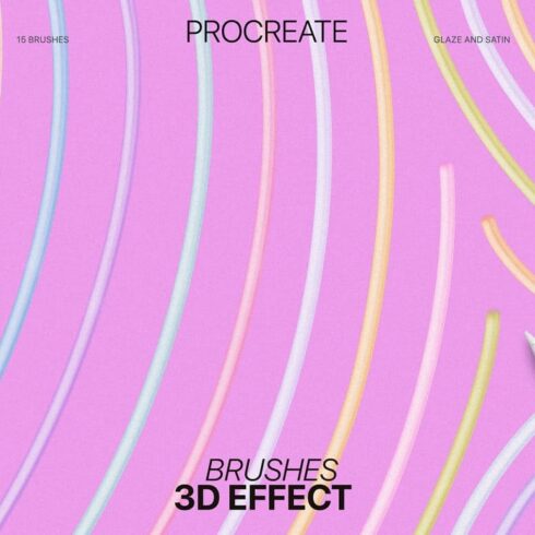 3D Effect Procreate Brushes | MasterBundles