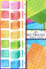 Watercolor Base Ten Blocks Clipart – MasterBundles