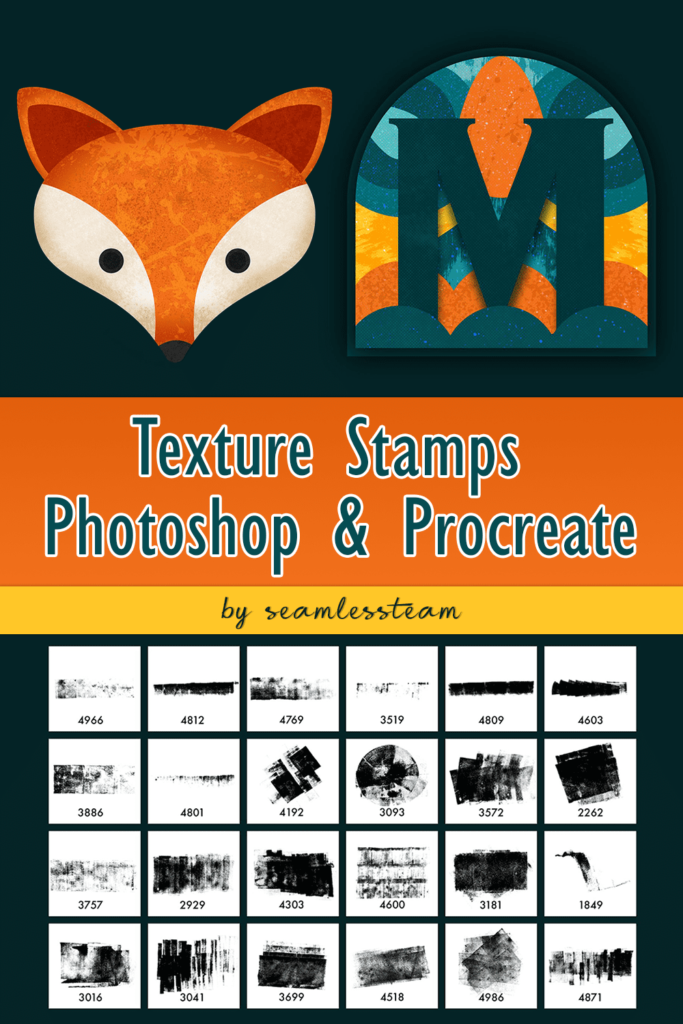 Texture Stamps Photoshop & Procreate – MasterBundles