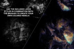 Nebula Star Clusters (Brushes, PNG) | MasterBundles