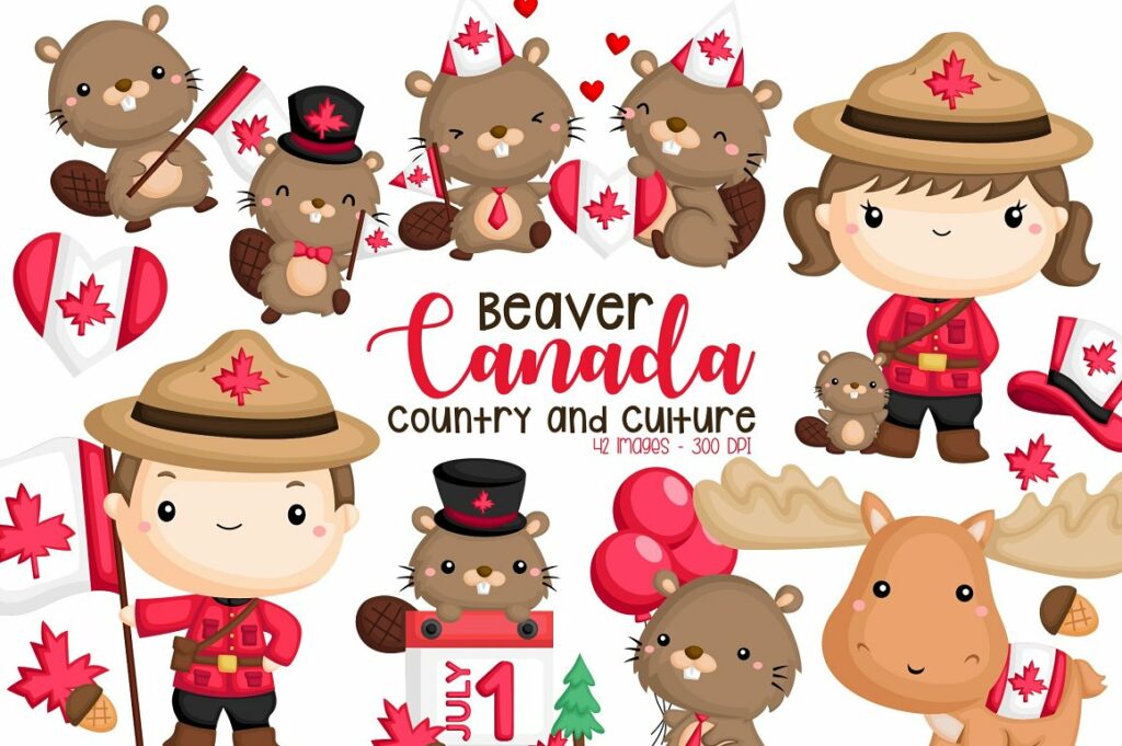 Canada Culture Beaver Clipart – MasterBundles