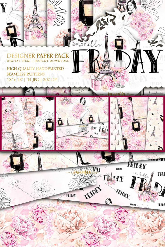 Paris Seamless Patterns – MasterBundles