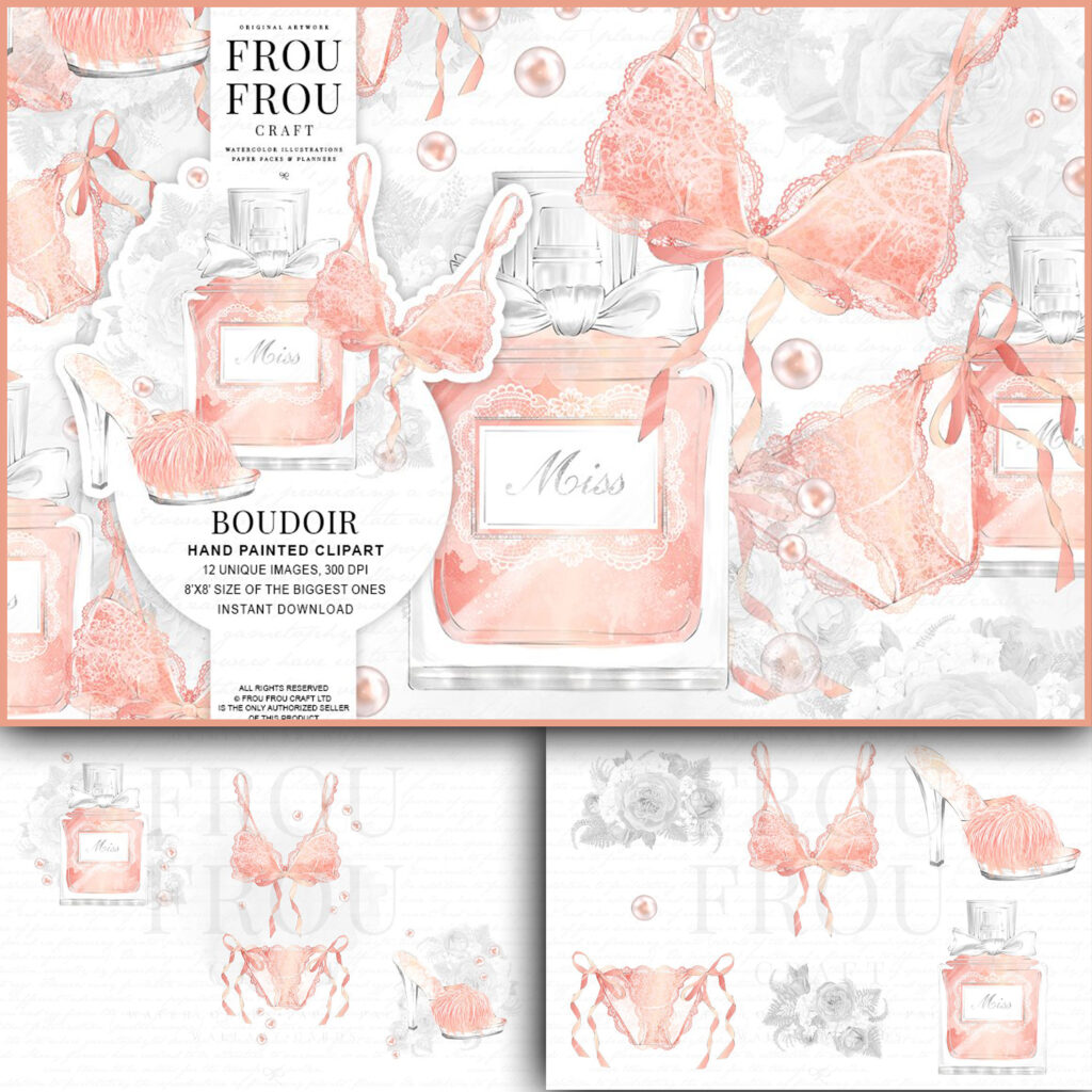 Bridal Shower Clipart - Boudoir – MasterBundles