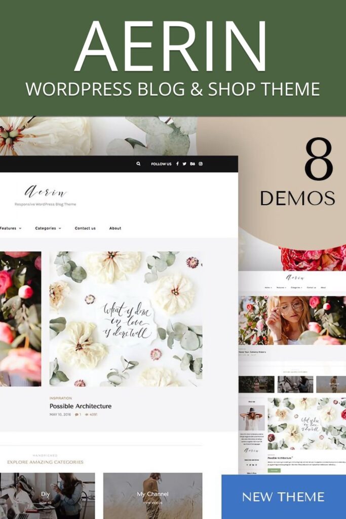 Aerin - WordPress Blog & Shop Theme – MasterBundles
