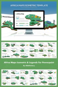Africa Maps Isometric & Legends For Powerpoint – MasterBundles