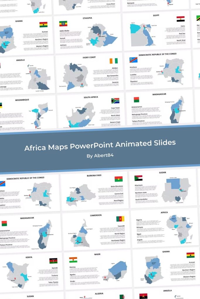Africa Maps PowerPoint Animated Slides – MasterBundles
