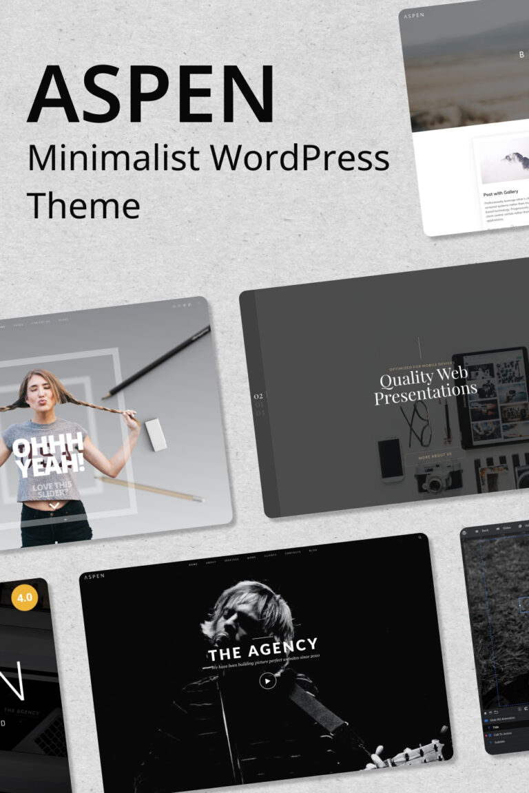 Aspen - Minimalist WordPress Theme – MasterBundles