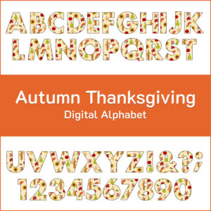 Thanksgiving Digital Paper, Autumn | MasterBundles